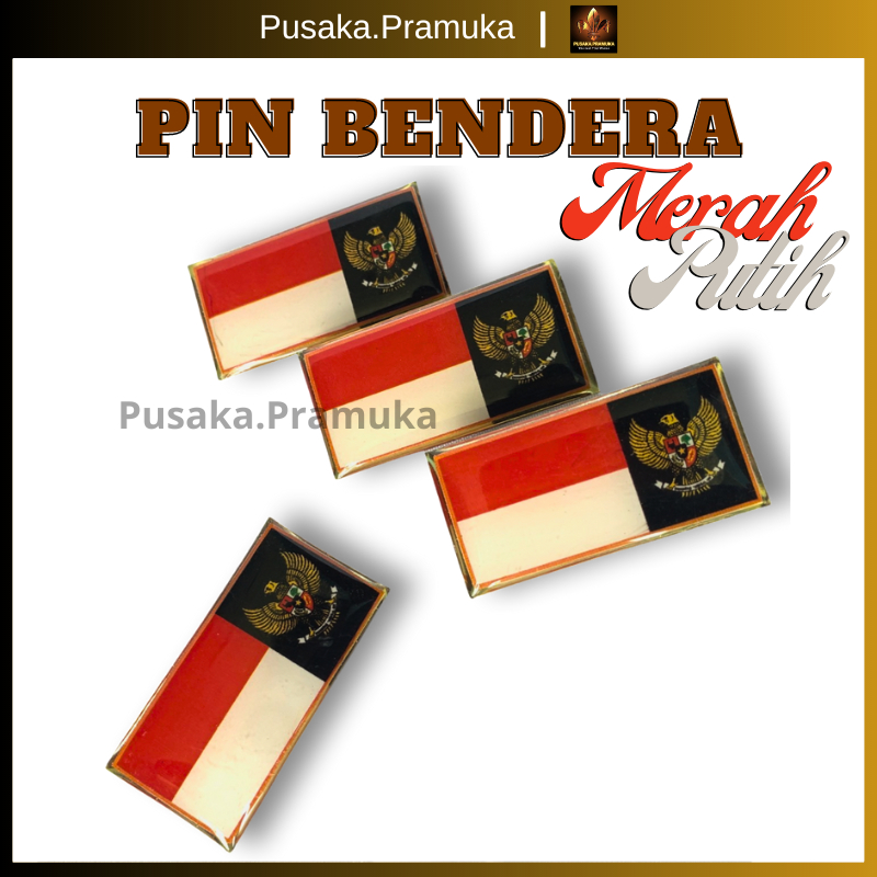 Jual Pin Bros Garuda dan Bendera Bahan kuningan Untuk Paskibra, PNS ...