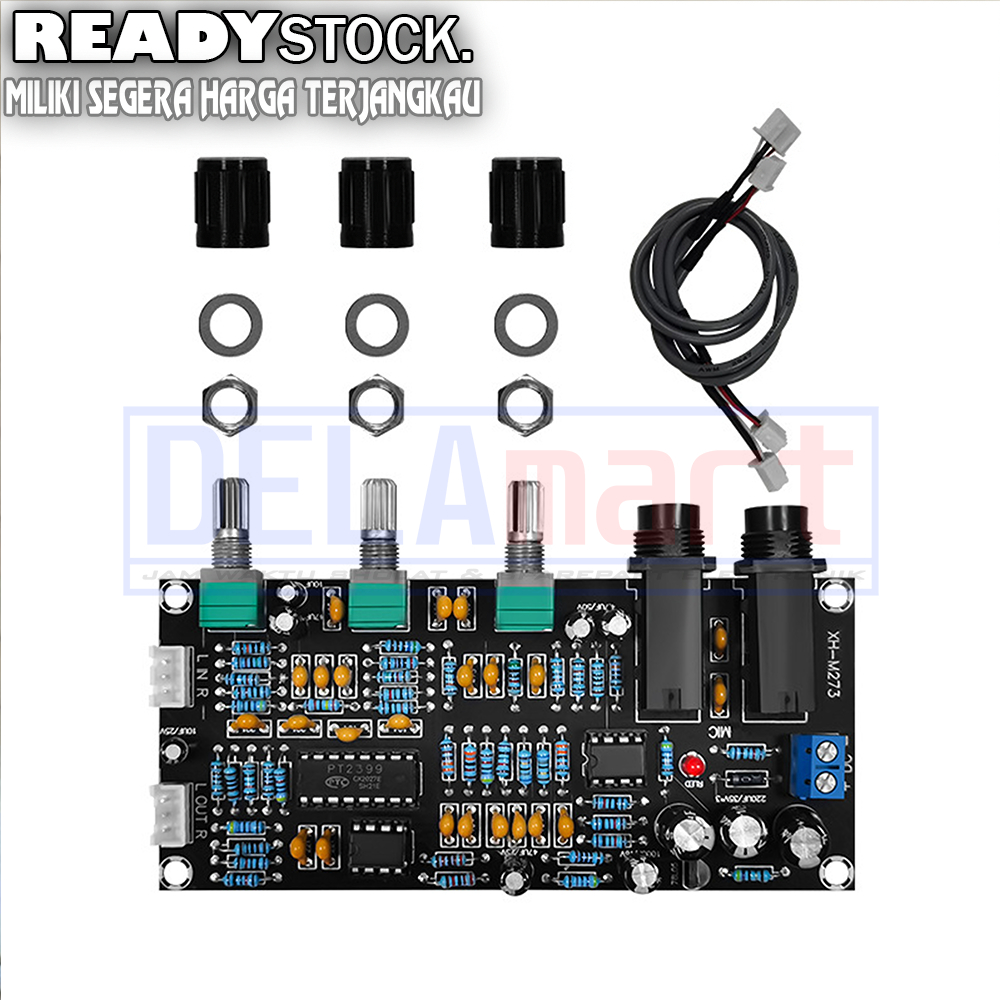 Jual PT2399 Digital Echo Reverberation Preamplifier Preamp mic XH M273 ...