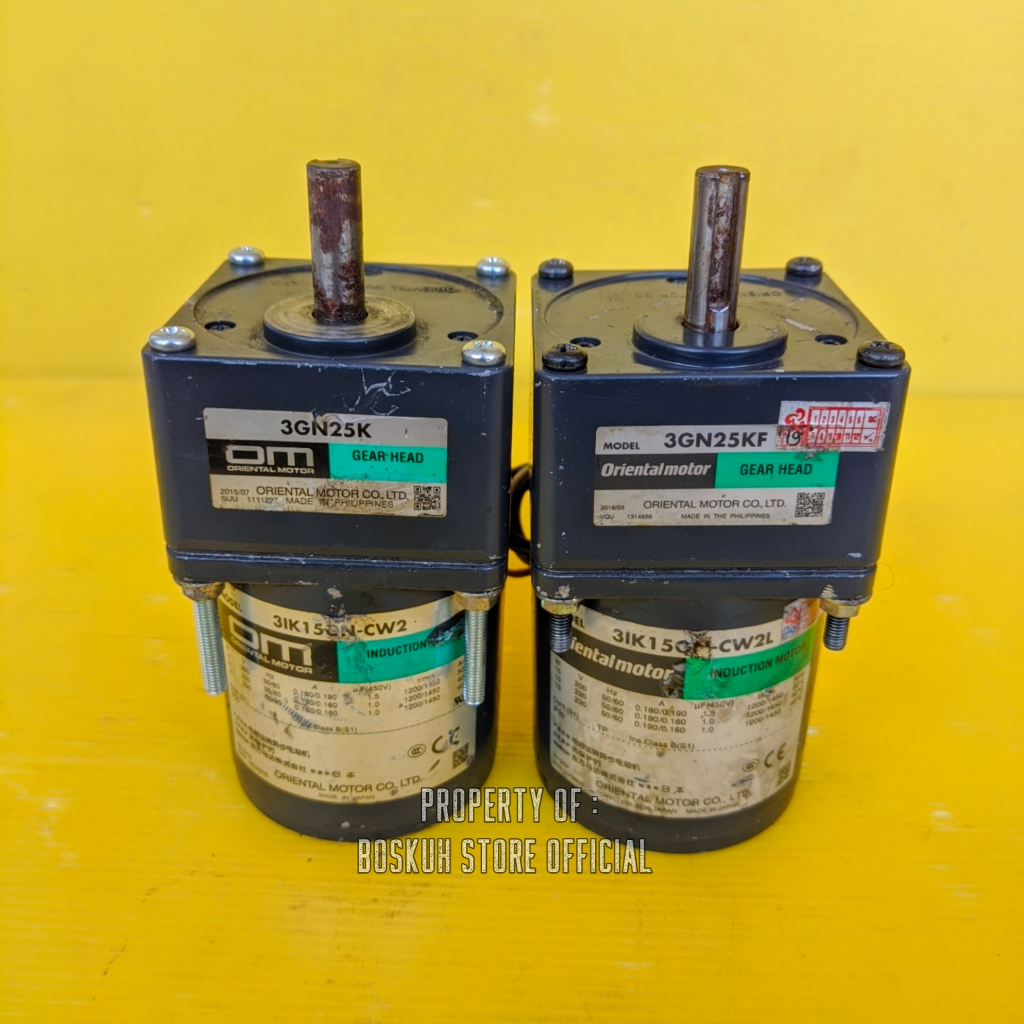 Jual AC Motor Gearbox 15W 220V Ratio - 1 : 25 60Rpm ORIENTAL MOTOR | Shopee Indonesia