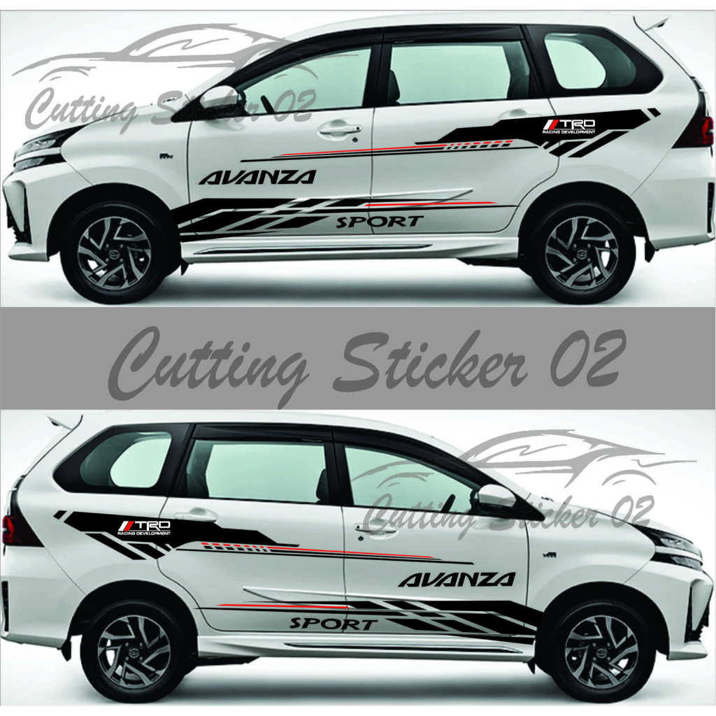 Jual Sticker stiker mobil avanza termurah cutting sticker list decal ...