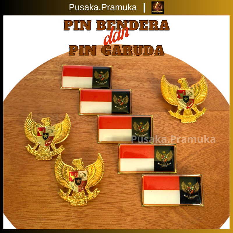 Jual Pin Bros Bendera dan Garuda Untuk Paskibra, PNS, dan Pramuka Bahan ...