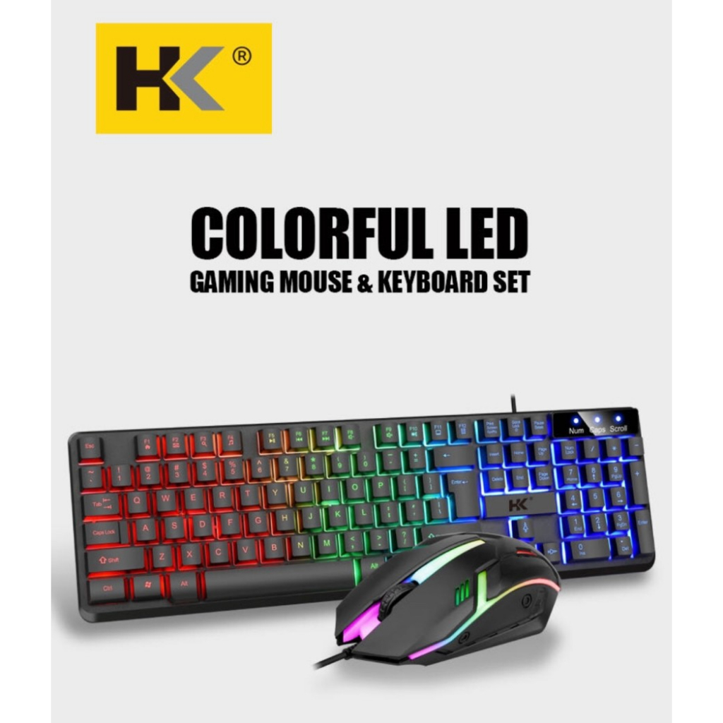 Jual HK Paket Combo Gaming M-02 Keyboard and Mouse Gaming Bundle ...