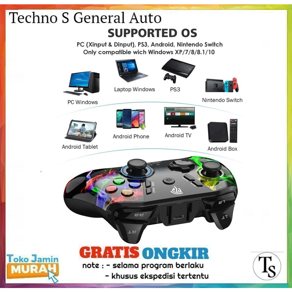 Jual Controller Gaming Dualshock Wireless Nintendo Switch / PS3 ...