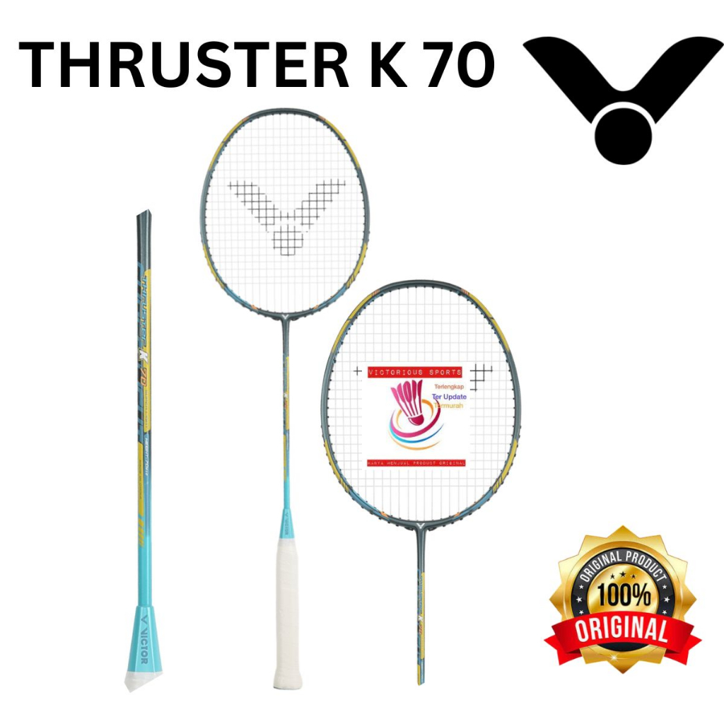 Jual RAKET VICTOR BADMINTON BULUTANGKIS VICTOR THRUSTER K 70 U ORIGINAL ...