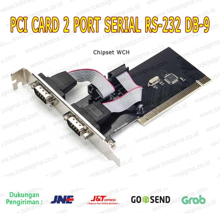 Jual PCI CARD 2 PORT SERIAL RS-232 DB-9 CHIP WCH I/O CONTROLLER ...