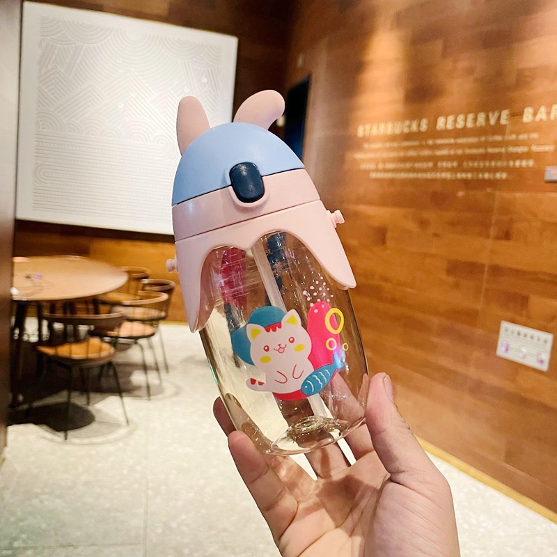 Jual BOTOL MINUM ANAK MOTIF LUCU PLUS TALI MODEL LUCU DAN TANDUK 480ML ...