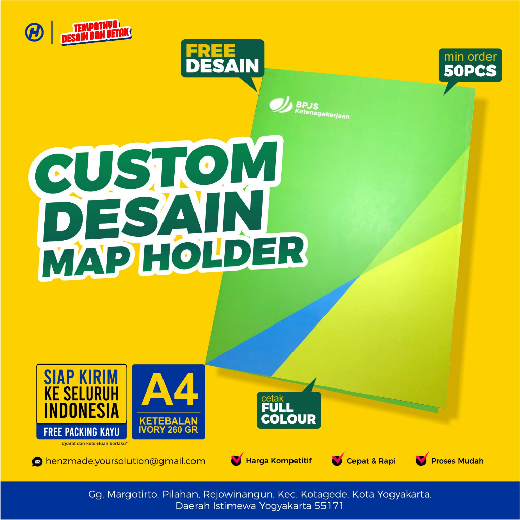 Jual CETAK MAP FOLDER A4 CUSTOM DESAIN MAP SEKOLAH ATAU PERUSAHAAN | Shopee Indonesia