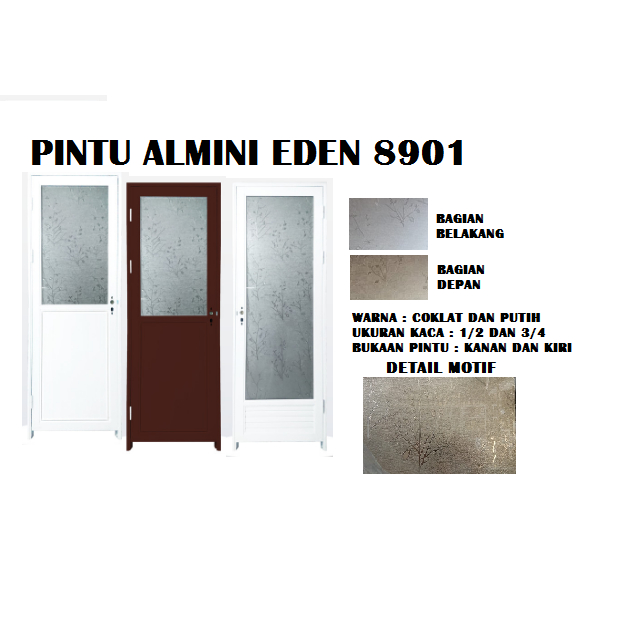 Jual PINTU ALMINI EDEN JOICE / PINTU ALUMINIUM / PINTU KAMAR MANDI ...