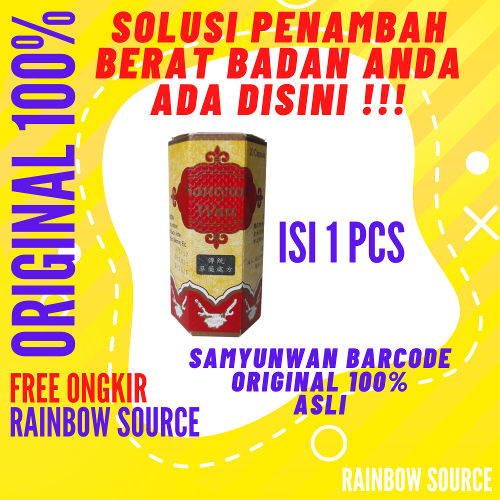 Jual Pil Obat Gemuk Samyunwan Penambah Berat Badan Permanen Nafsu Makan ...
