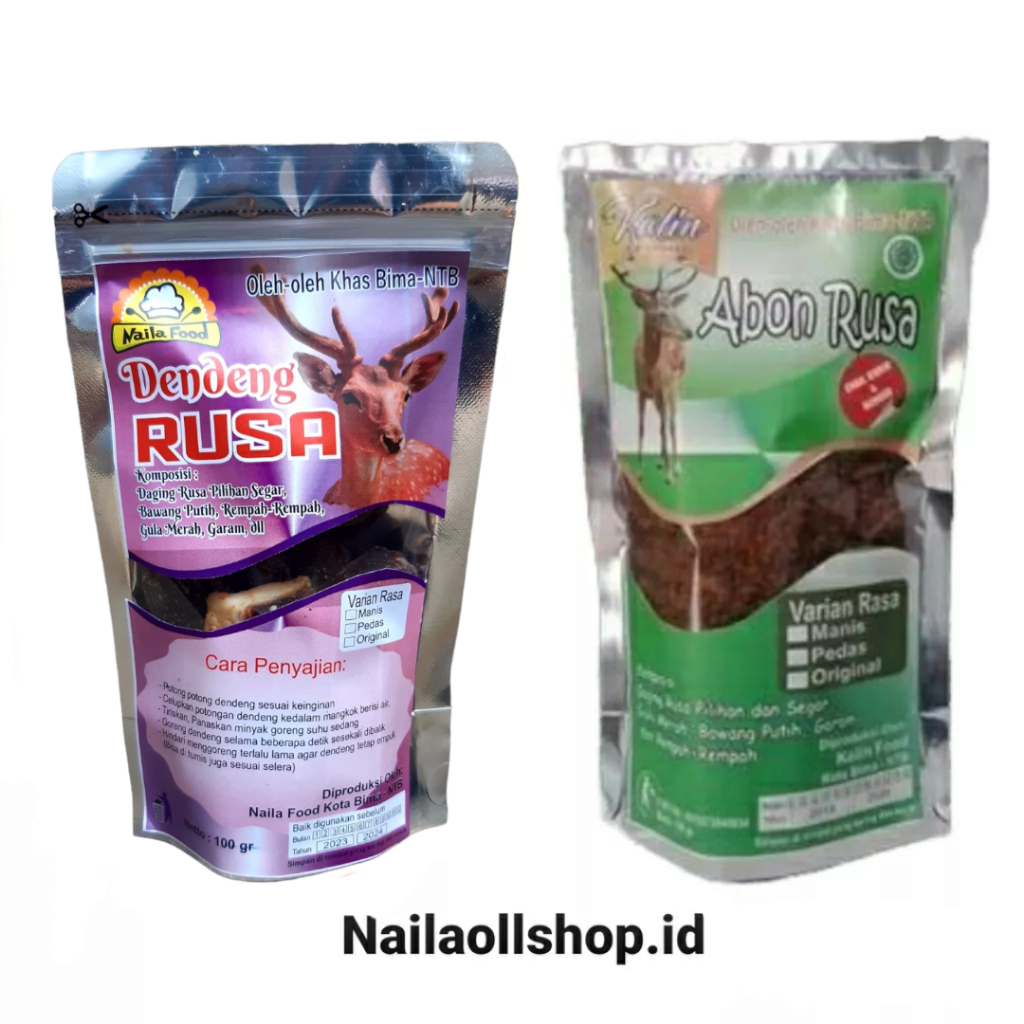 Jual Dendeng rusa & abon rusa/ olahan daging rusa / oleh oleh khas bima ...