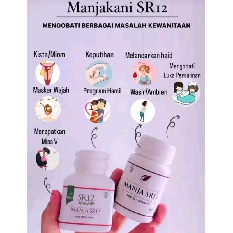 Jual MANJAKANI DIJAMIN ASLI | MANJA SR12 ORIGINAL | MELANCARKAN HAID ...