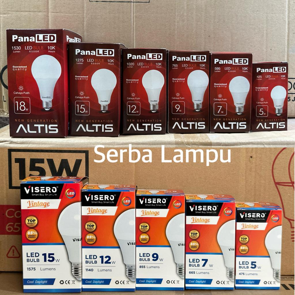 Jual Lampu Panaled Altis / Vintage 5w 7w 9w 12w 15w 18w 23w Lampu Led Bulb panaled altis 5watt ...
