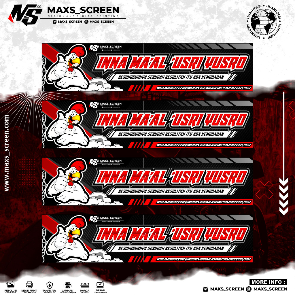 Jual STICKER GRAND MAX PICK UP / STIKER BAK BELAKANG GRAND MAX / DECAL ...