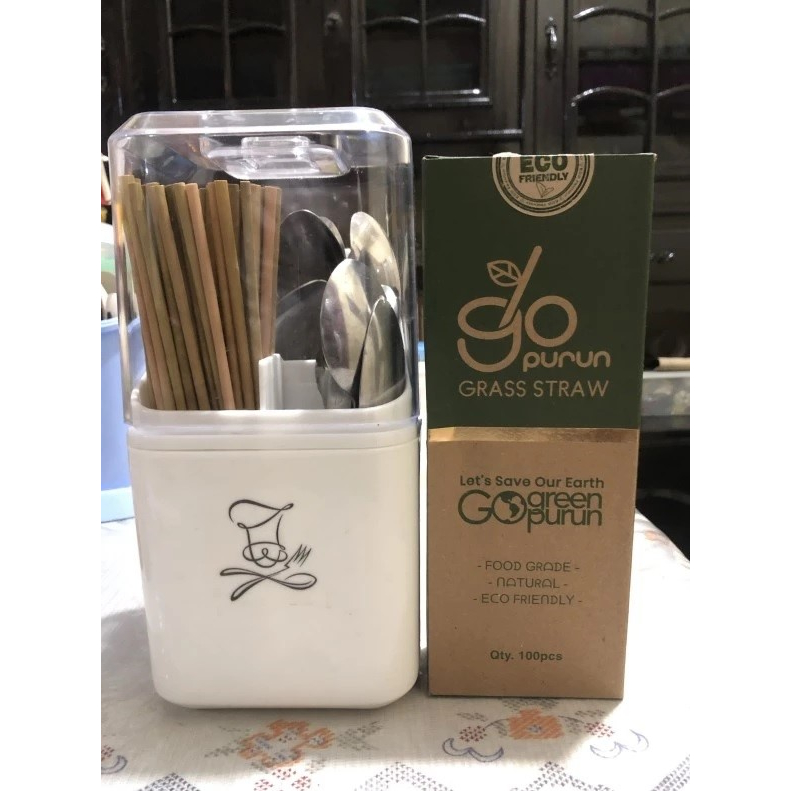Jual Sedotan Purun Grass Straw Eco Friendly pack ramah lingkungan ...
