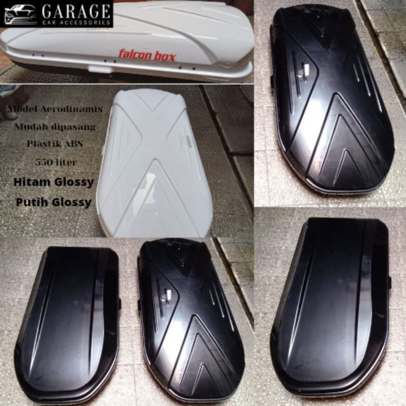 Jual Roof Box SLIM 550 liter GLOSSY (bagasi atas mobil) | Shopee Indonesia