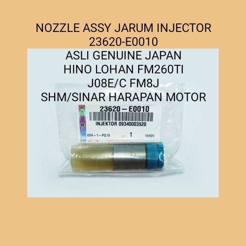 Jual NOZZLE ASSY HINO LOHAN FM260TI J08E/C 23620-E0010 ASLI GENUINE ...