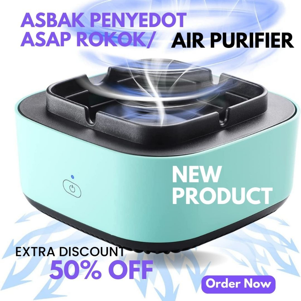 Jual Asbak Elektrik Penyedot Asap Rokok Dengan Filter Air Purifier Daya ...
