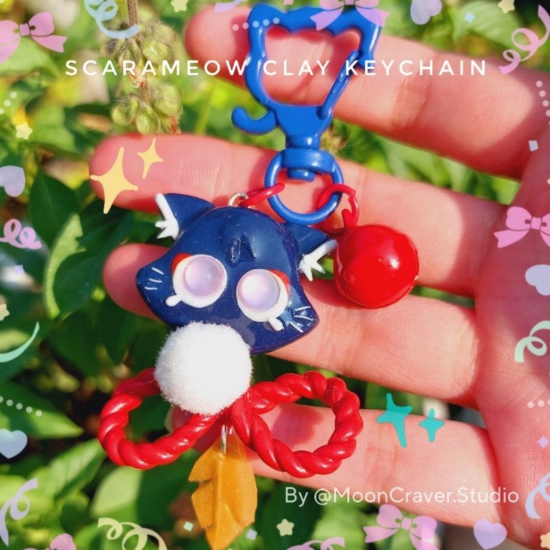 Jual Scaramouche Wanderer Scarameow Genshin Impact Clay Keychain ...