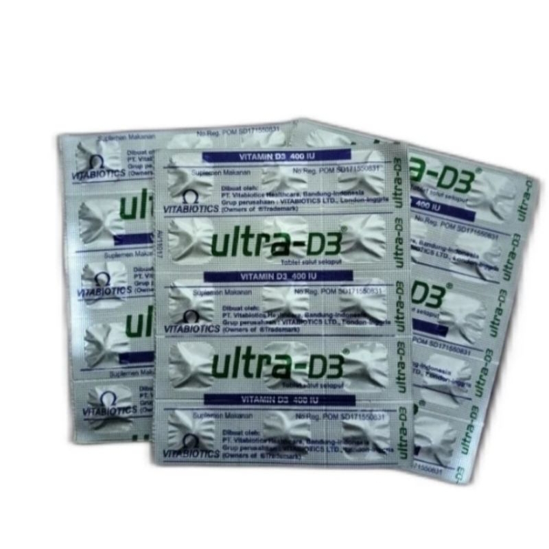 Jual ultra d3 400 iu strip 15 tablet | Shopee Indonesia