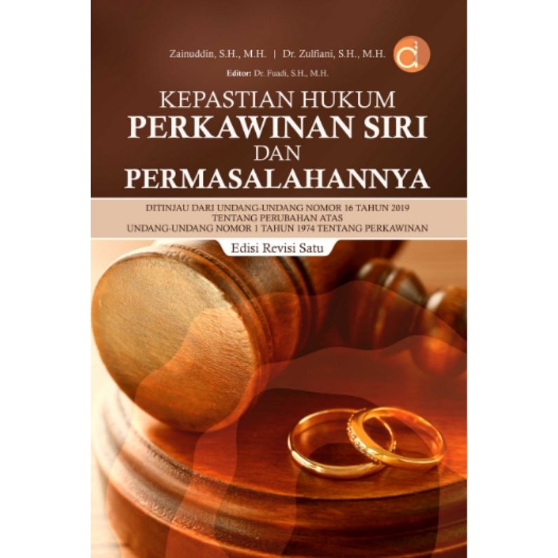 Jual ORI - Buku Kepastian Hukum Perkawinan Siri dan Permasalahannya Ditinjau dari Undang-Undang ...