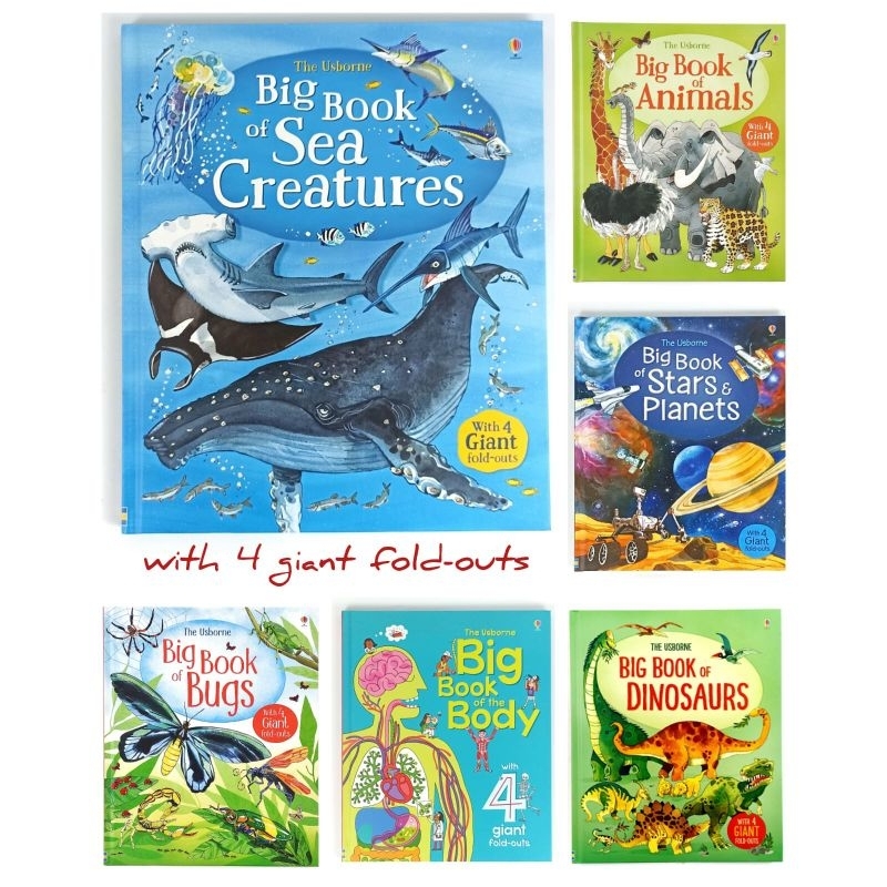 Jual Usborne - Big Book Of Animals / Bugs / Dinosaurs / Sea Creatures ...