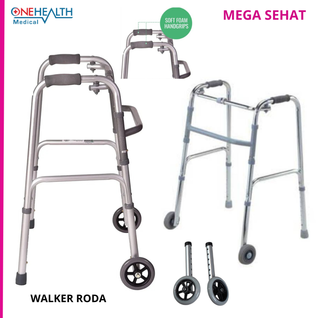 Jual Walker Roda Lansia Alat Bantu Jalan Dengan Roda Orang tua Dewasa ...