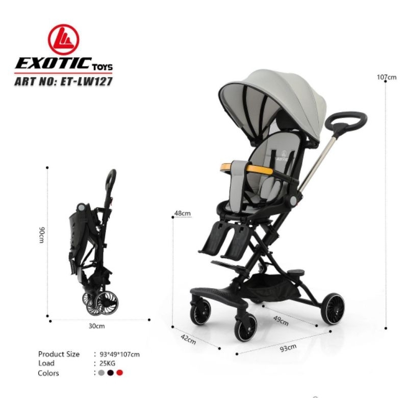 Jual BABY STROLLER/MAGIC STROLLER/DORONGAN ANAK LW 116, LW-118, LW-126 ...