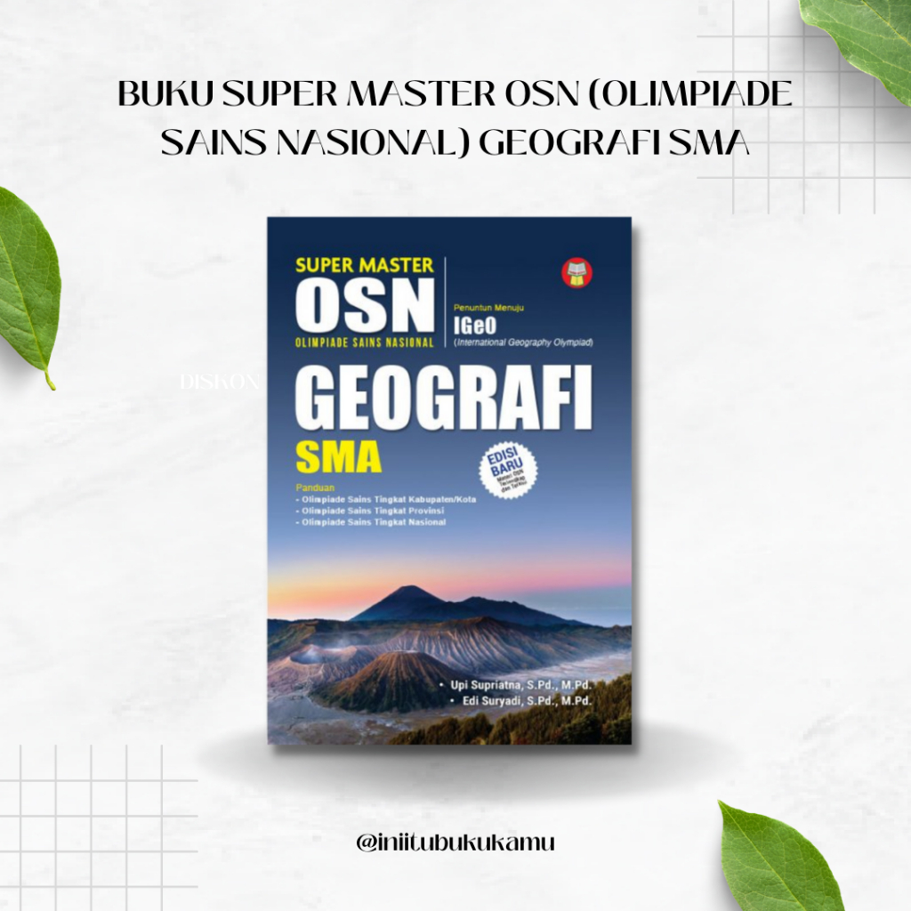 Jual BUKU SUPER MASTER OSN (OLIMPIADE SAINS NASIONAL) GEOGRAFI SMA | Shopee Indonesia