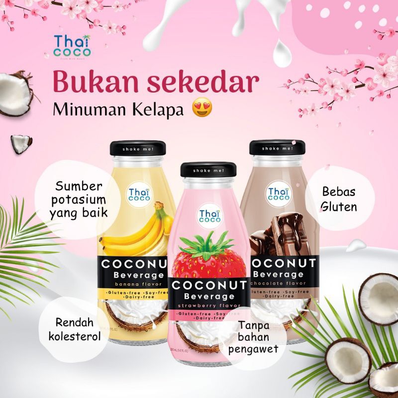 Jual Thai coconut beverage, thai choco, coconut drink. minuman susu ...
