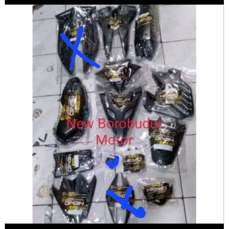 Jual Cover Set Yamaha Aerox 155 Karbon Nemo 11 macam | Shopee Indonesia