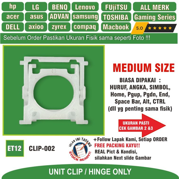 Jual ET12 CLIP-002 SIZE M BUTTERFLY CLIP TULANGAN PENYANGGA DALAMAN ...