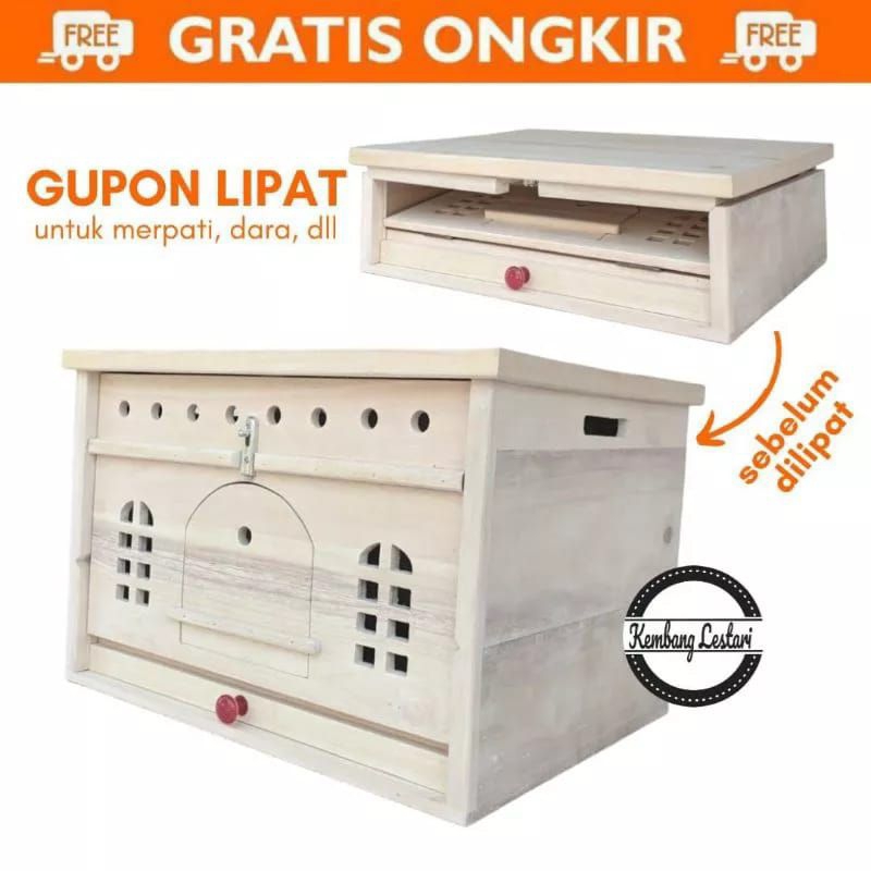 Jual PAGUPON MERPATI LIPAT KANDANG MERPATI LIPAT BOX KAYU MERPATI BISA ...