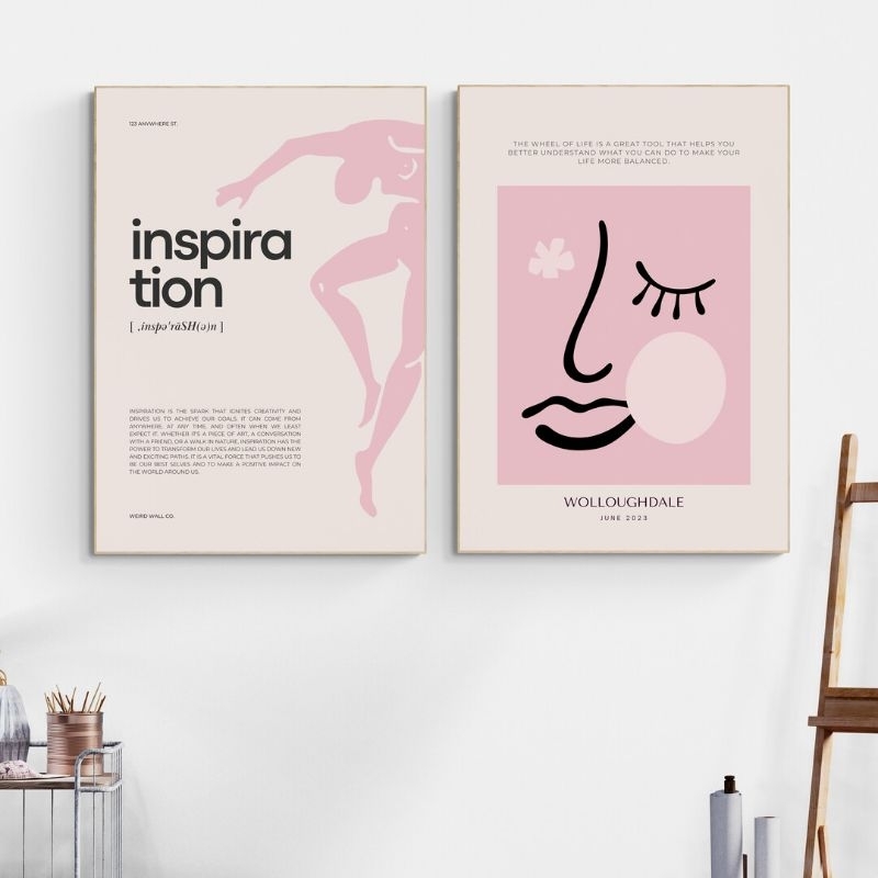 Jual Hiasan Dinding Aesthetic 20x29 cm Pink - Dekorasi Dinding ...