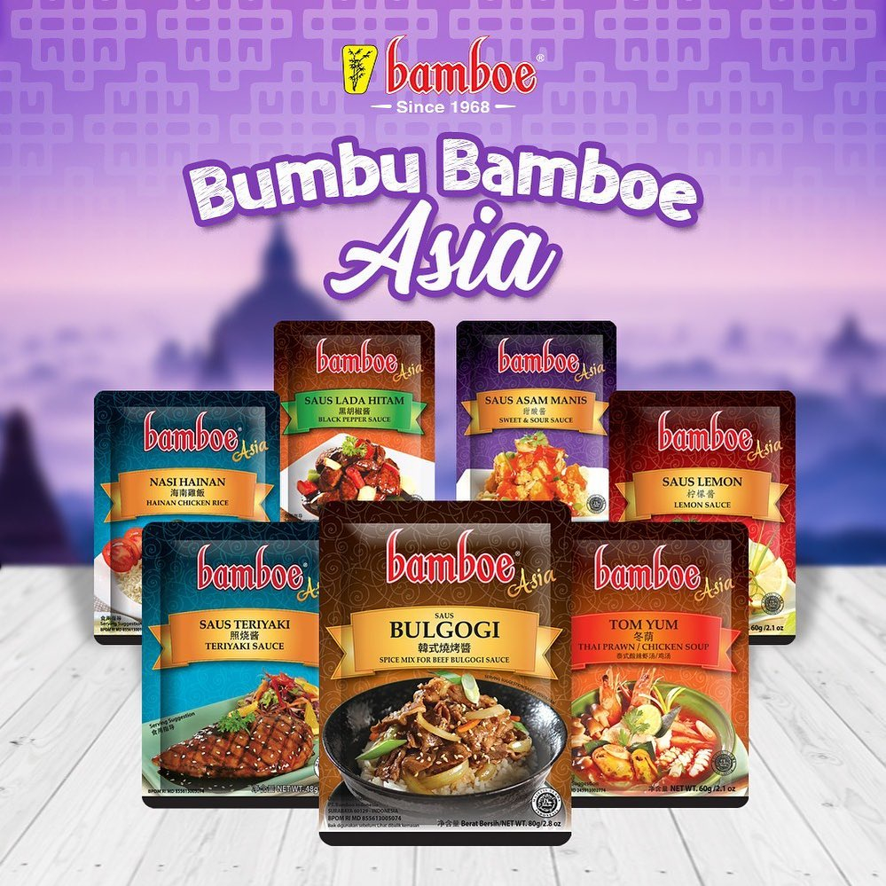 Jual Bamboe Bumbu Asia Bumbu Masak Instant Tom Yum/Hainan/Bulgogi/Lemon ...