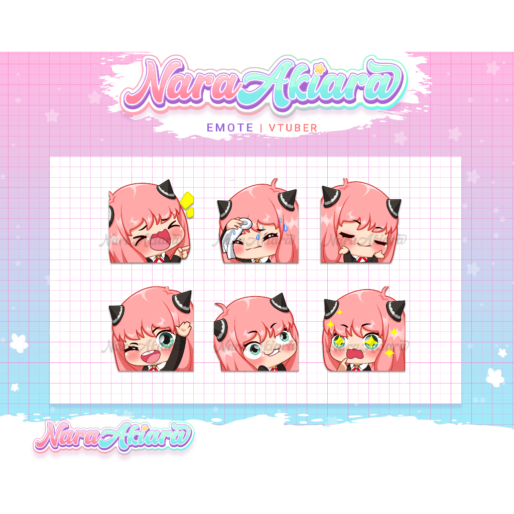 Jual Buat Streaming Anda Lebih Dinamis dengan Emote Vtuber, Emote ...