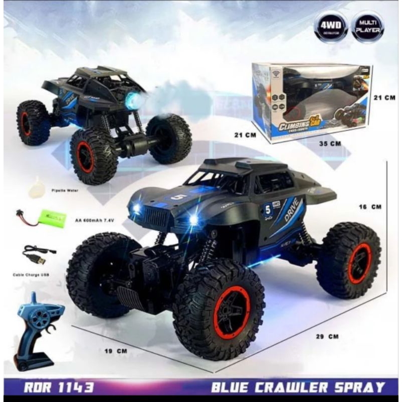Jual RC rock crawler water Spray 1:14 4WD mobil remote control rock ...