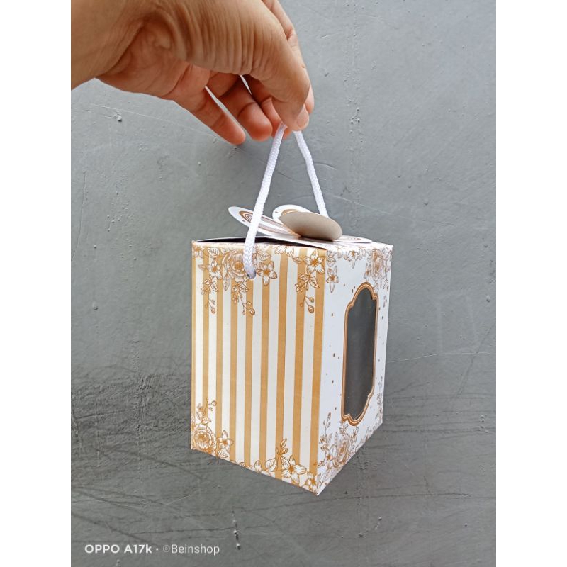 Jual Box untuk kemasan souvenir gelas gagang/box kertas bbc ukuran 7 ...