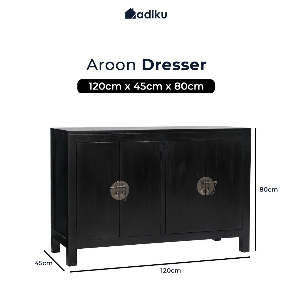 Jual Adiku.id Aroon Dresser/Lemari Kayu/Buffet | Shopee Indonesia