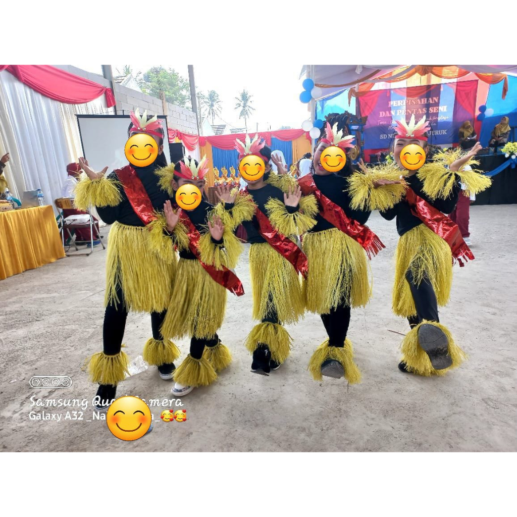 Jual Rok tali rapia, rok tari papua, rok tari sajojo, gelang tangan ...