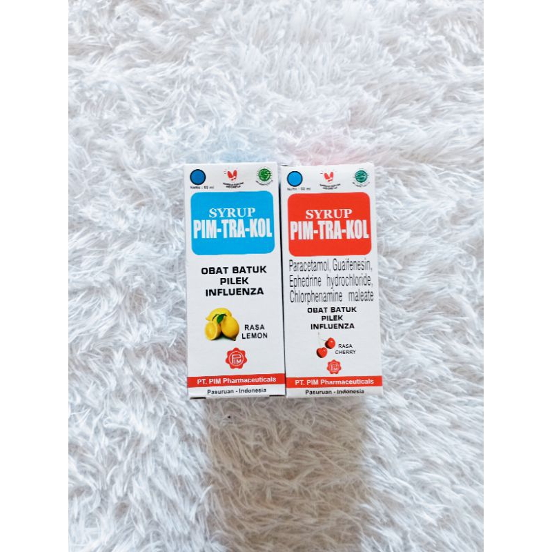 Jual OBAT FLU DAN BATUK PIM TRA KOL SIRUP 60 ML | Shopee Indonesia
