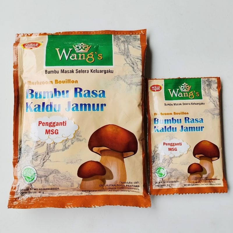 Jual Wang's Kaldu Rasa Jamur Pengganti MSG 6 gr atau 40 gr | Shopee ...