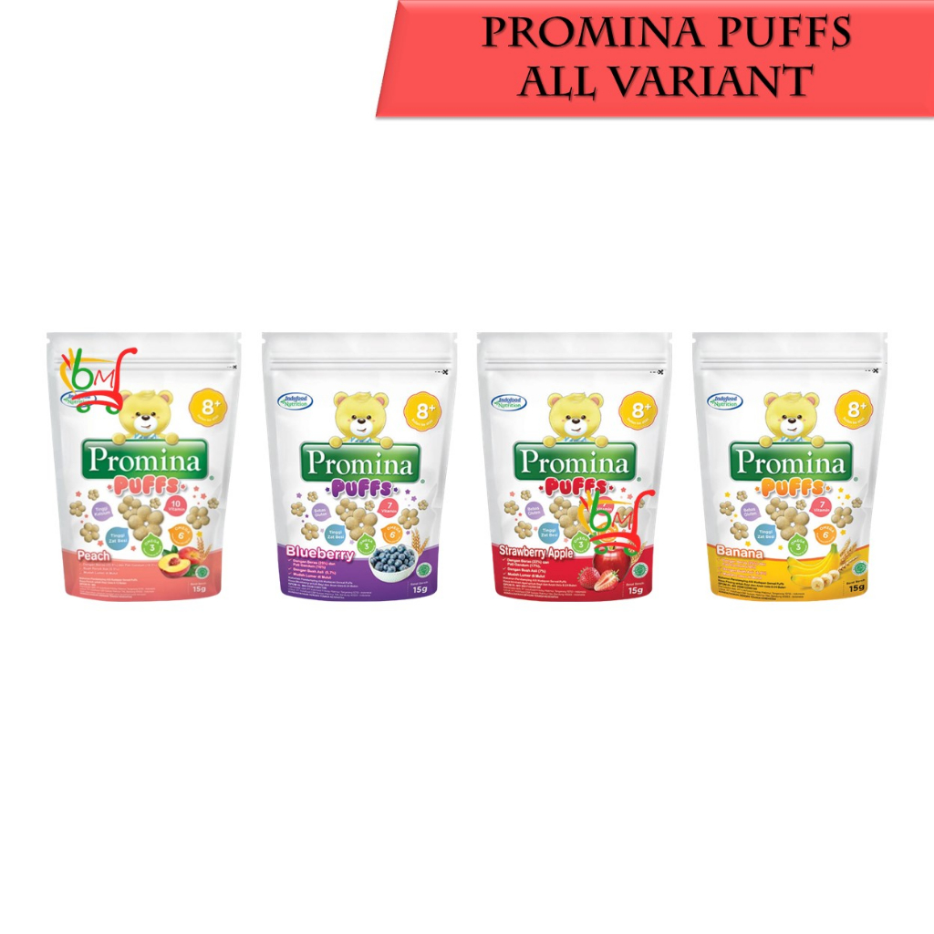 Jual Promina Puffs Makanan Selingan Snack Beras All Variant | Shopee ...