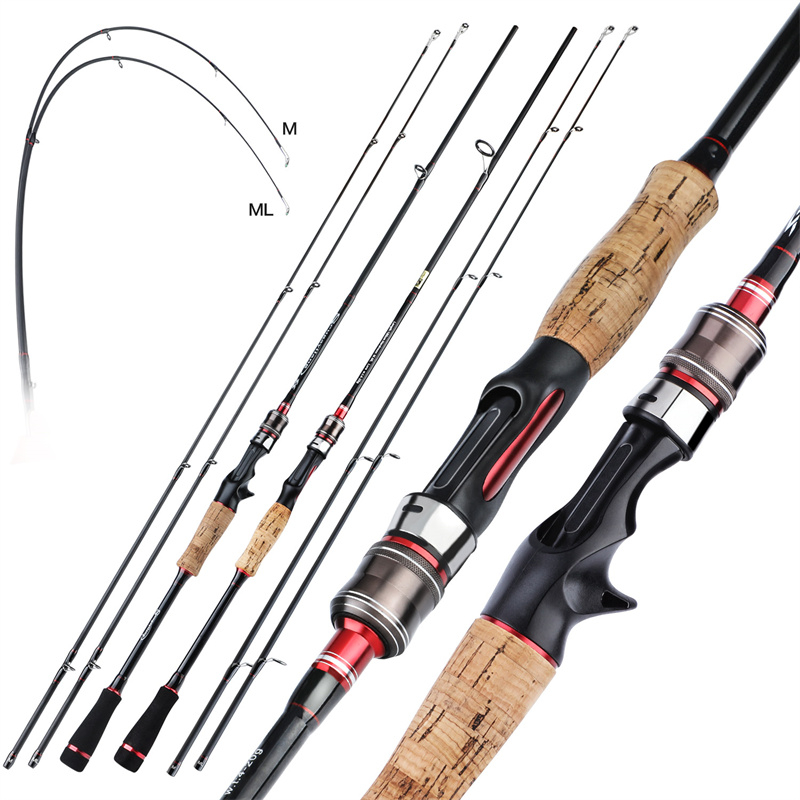 Jual Sougayilang joran pancing 2 bagian spinning/casting 1.8m/2.1m M/ML joran BC ABS reel seat ...