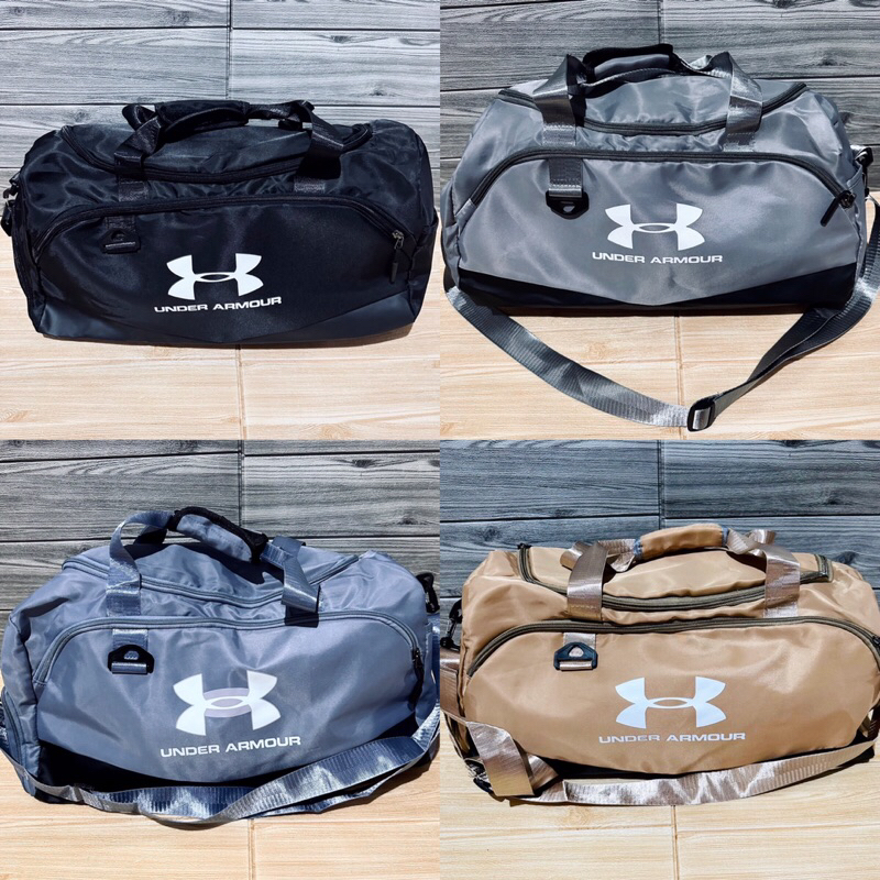 Jual TAS TRAVEL TAS GYM DUFFLEBAG UNDER ARMOUR UA BLACK// GREY// BLUE ...