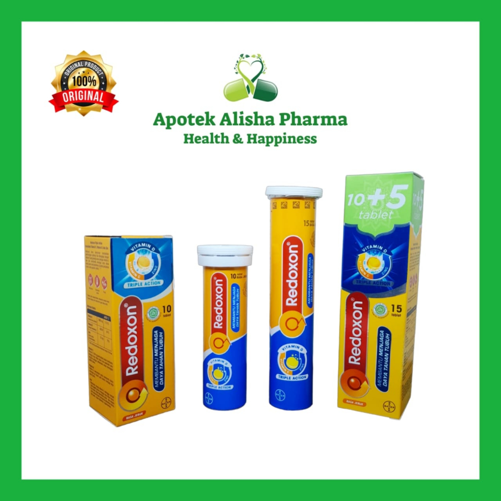 Jual Redoxon Triple Action Effervescent (Botol 10tablet) - Redokon ...