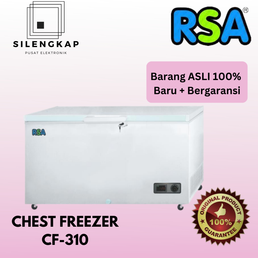 Jual RSA CF 310 CHEST FREEZER BOX 300 L LEMARI PEMBEKU 300 LITER BY GEA ...