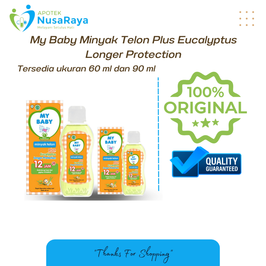 Jual My Baby Minyak Telon Plus Eucalyptus Longer Protection 12 Jam 60ml ...