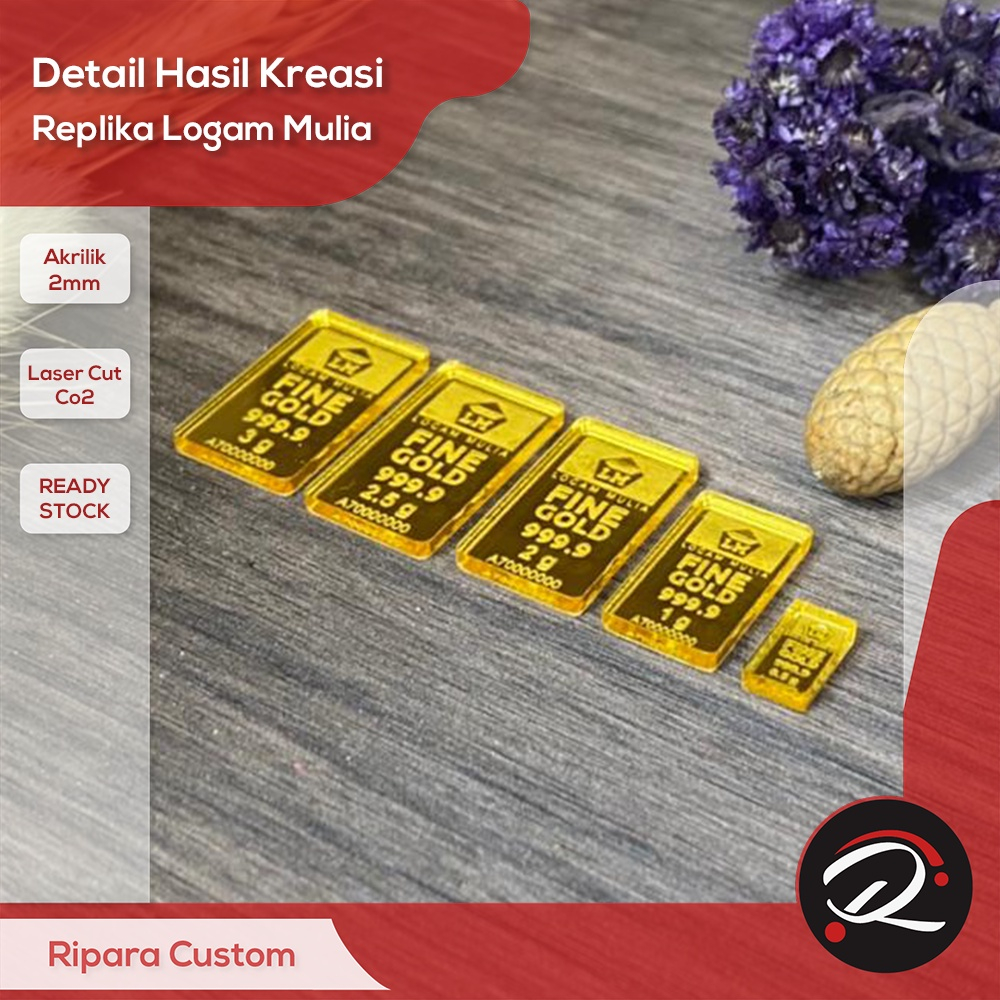 Jual Replika logam mulia 10-100gram . replika antam . logam mulia ...