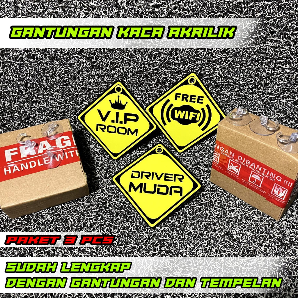 Jual HIASAN MOBIL TRUCK\GANTUNGAN KACA MOBIL AKRILIK | Shopee Indonesia