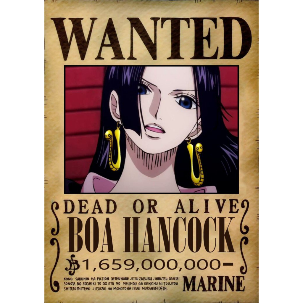 Jual Poster Bounty One Piece Satuan Ukuran A4 / Poster anime Dekorasi ...